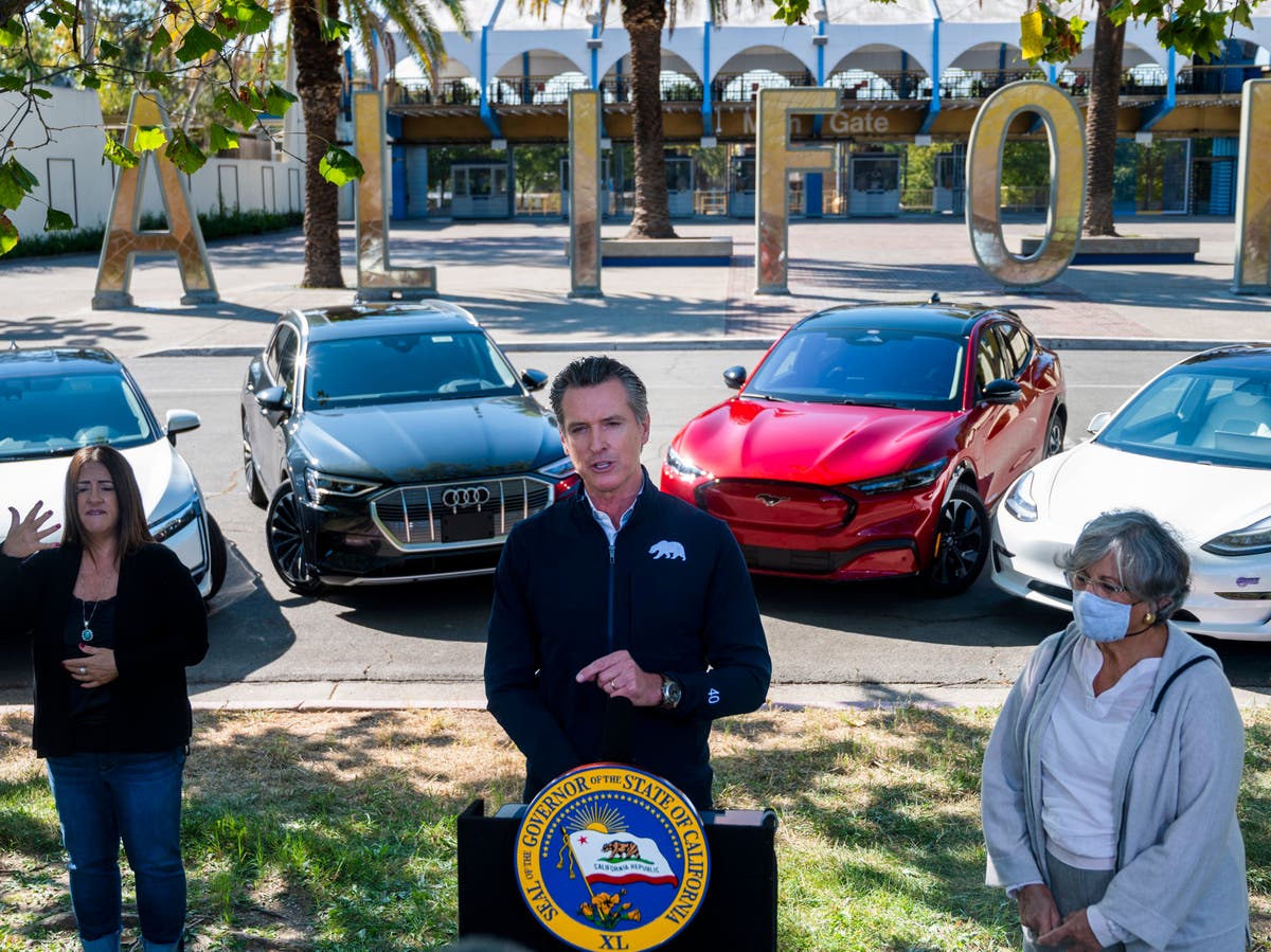 California governor announces state will phase out all new gasoline ...