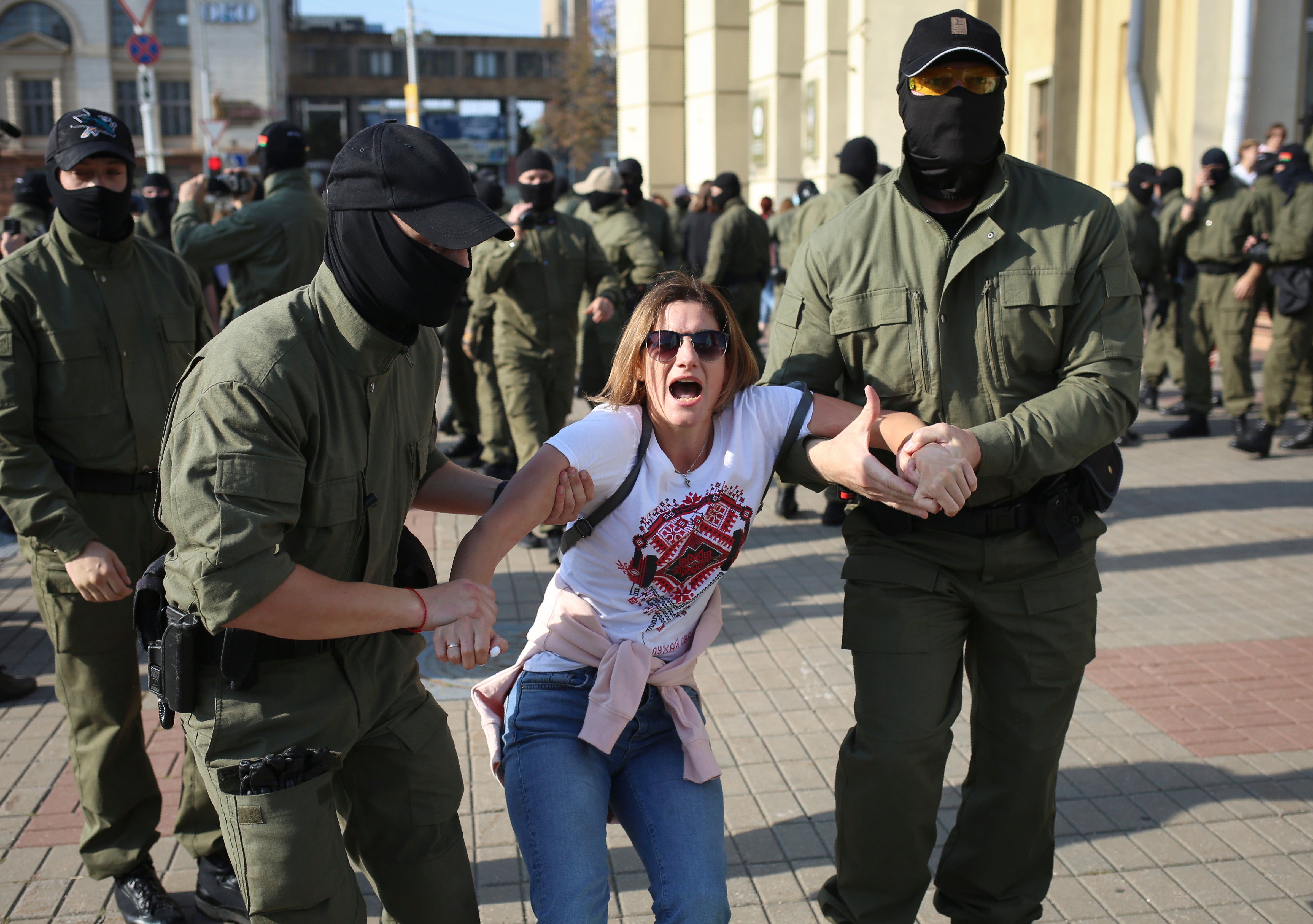 Scores arrested in protest against Belarus' president Alexander ...