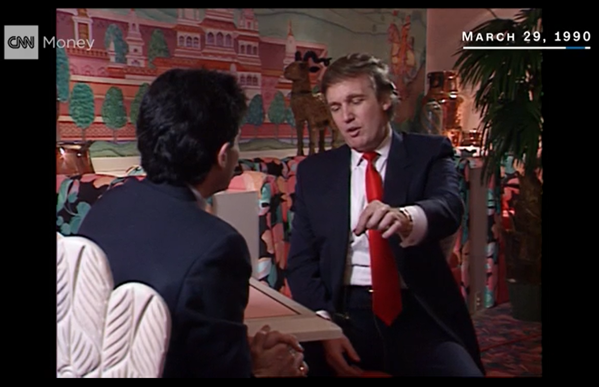 Resurfaced clip from 1990 shows Trump storm out of interview when asked ...