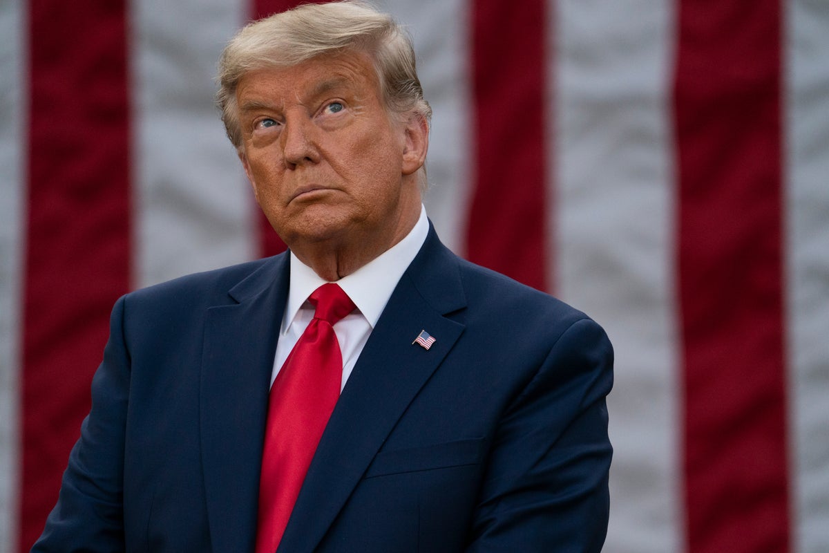 Twitter reacts after Trump’s hair appears to turn grey | The Independent
