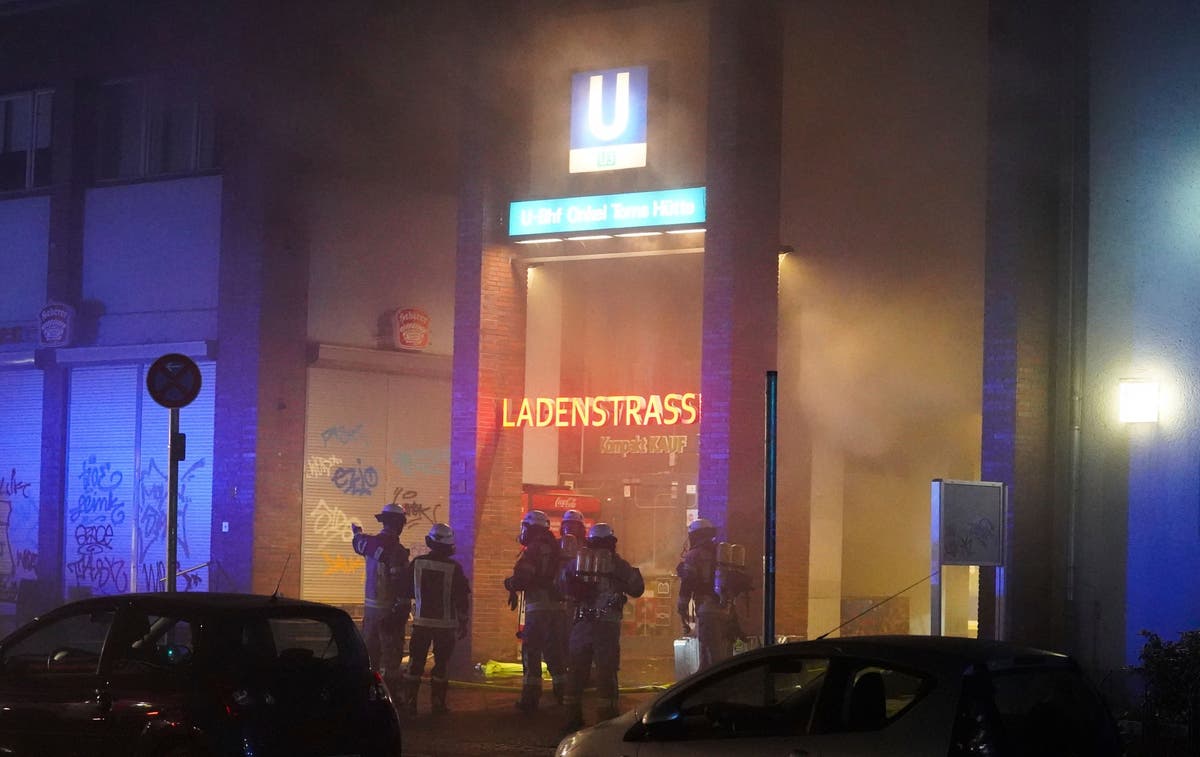 Fire in Berlin subway station injures 4 fire Berlin AP People fire ...