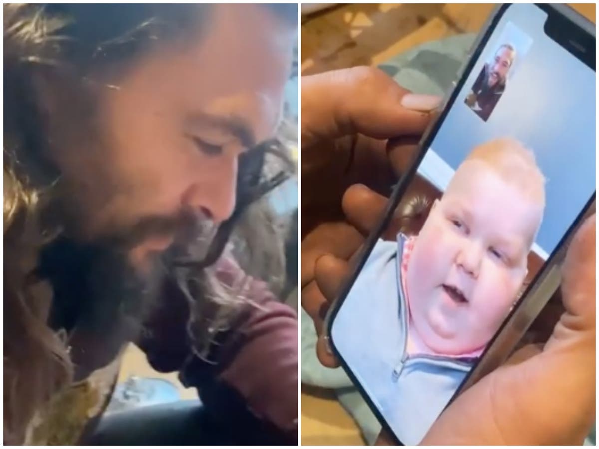 Jason Momoa surprises Aquaman superfan battling cancer with ...