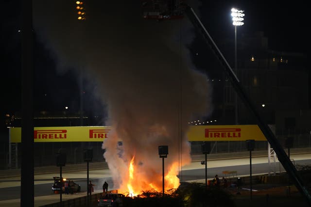 Romain Grosjean returns to F1 car – five years on from fireball crash ...