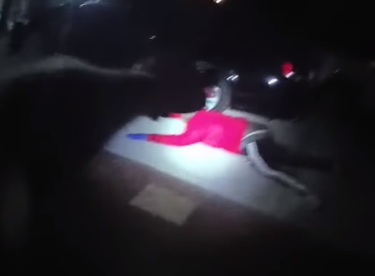 Police Bodycam Footage Shows Arrest Of Three Armed Men Who Tied Up