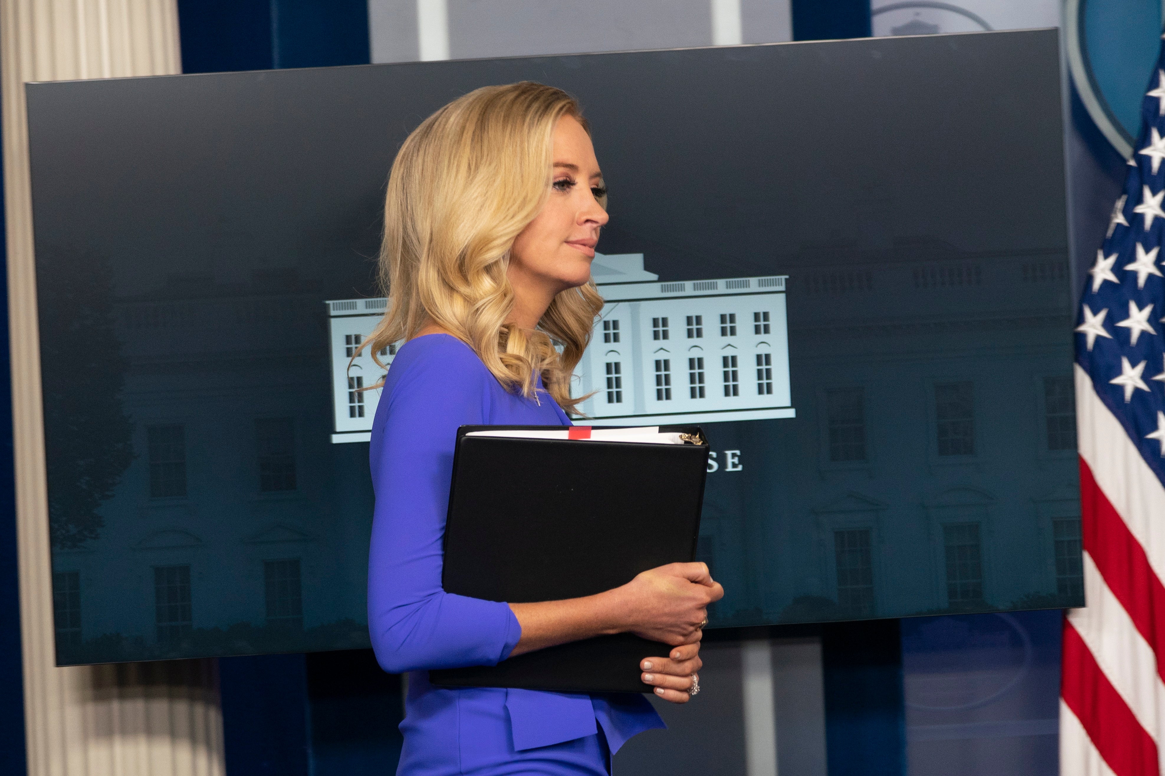 Kayleigh McEnany: Press secretary leaves briefing after accusing media ...