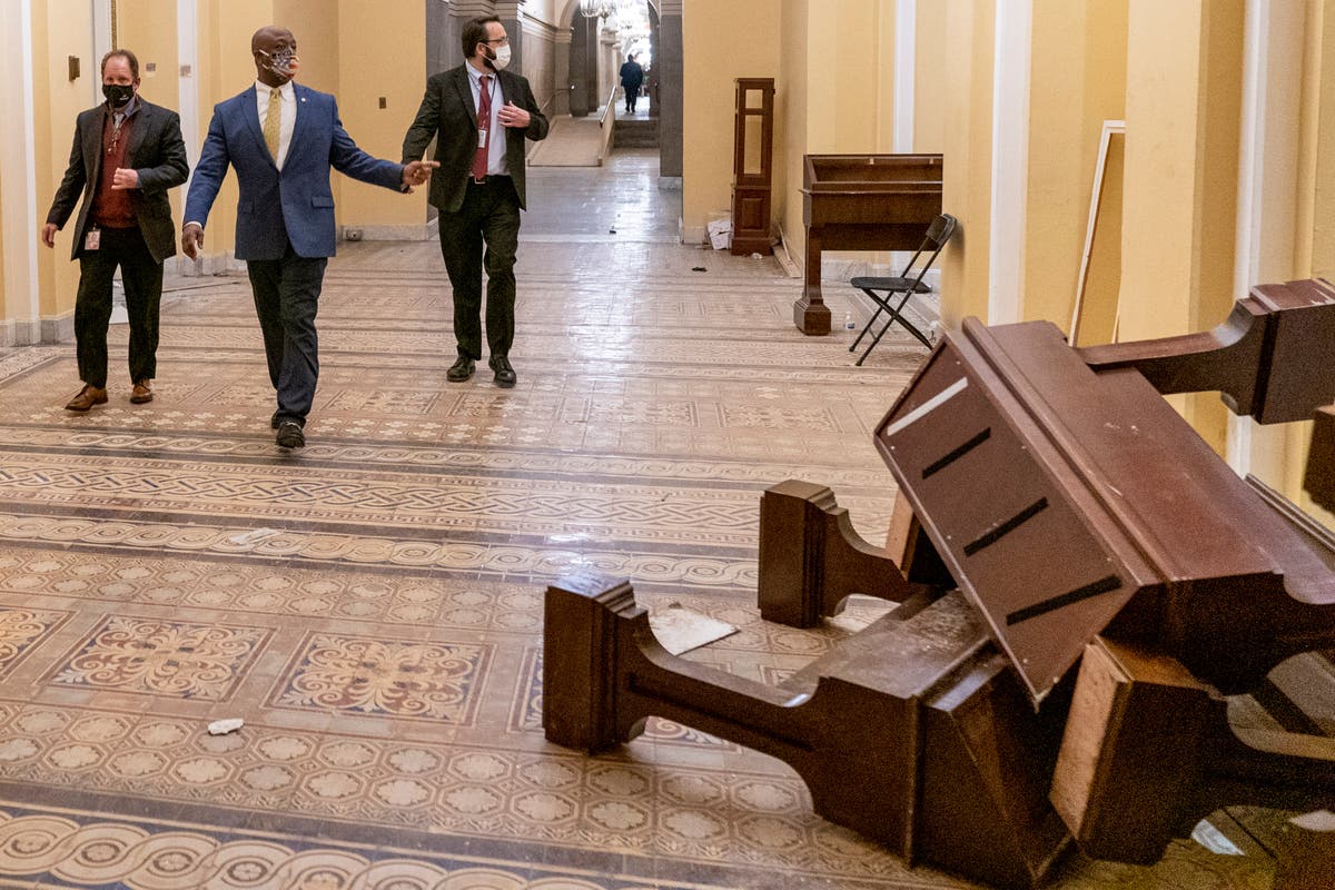 Damage to Capitol revealed in shocking images which show aftermath of ...