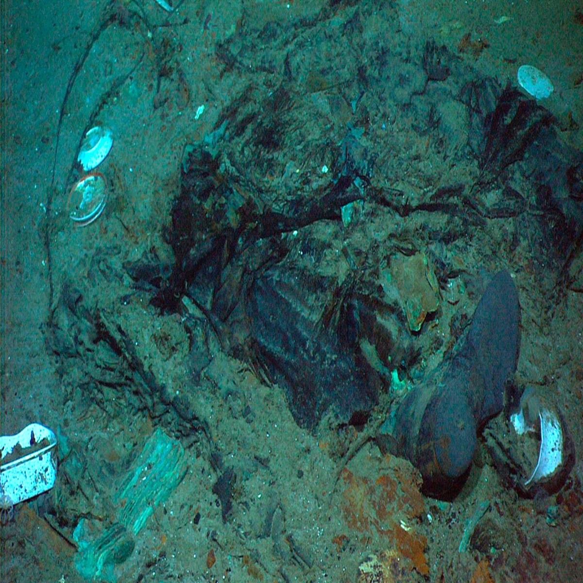 Titanic Artifacts Underwater
