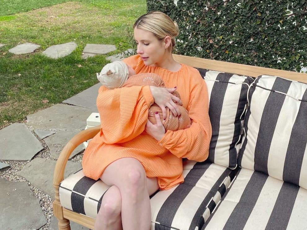 Emma Roberts reveals name of newborn son in first photo: ‘Thank you ...