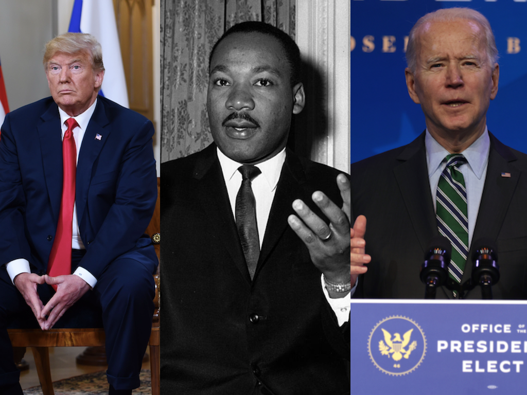 Trump and Biden’s schedules on Martin Luther King Jr Day couldn’t be ...