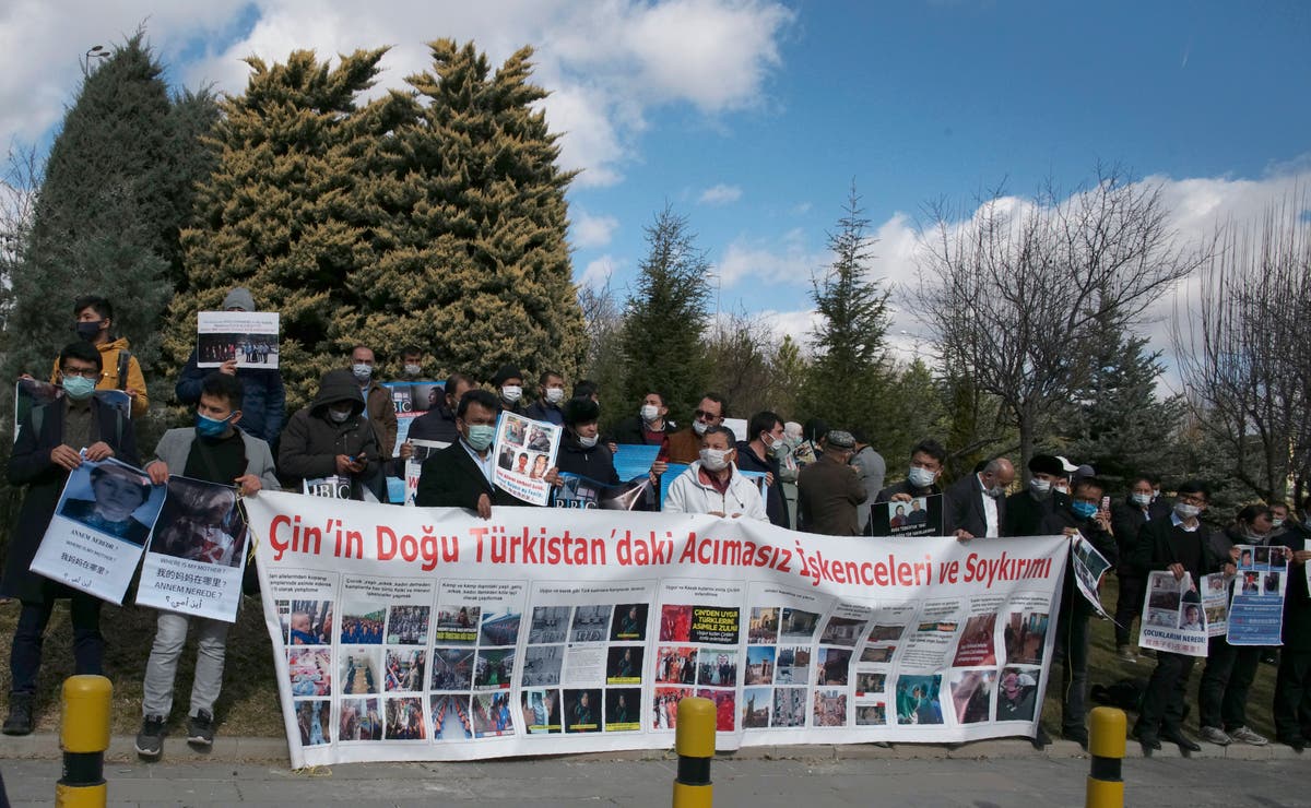 Uighurs stage protest outside Chinese Embassy in Turkey chinese embassy ...