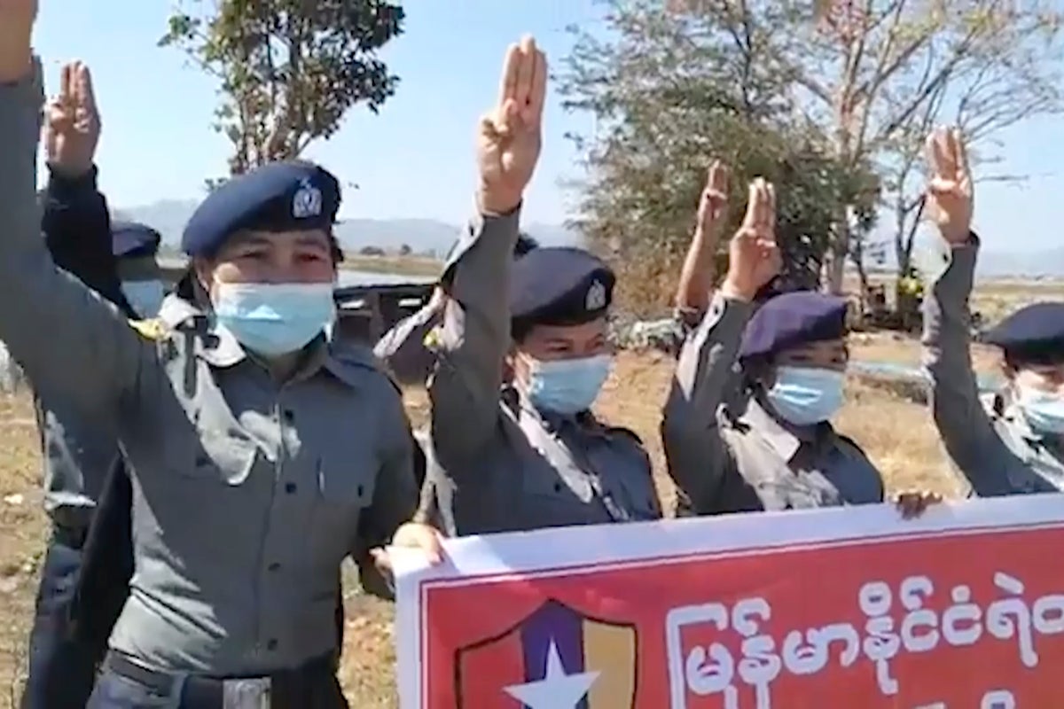 In rural Myanmar, residents protect police who reject coup Police ...