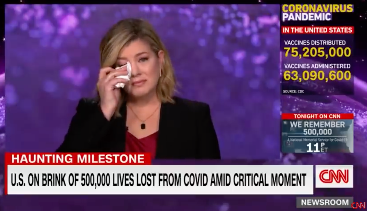 Brianna Keilar: CNN host cries as she reports 500k US deaths from Covid ...