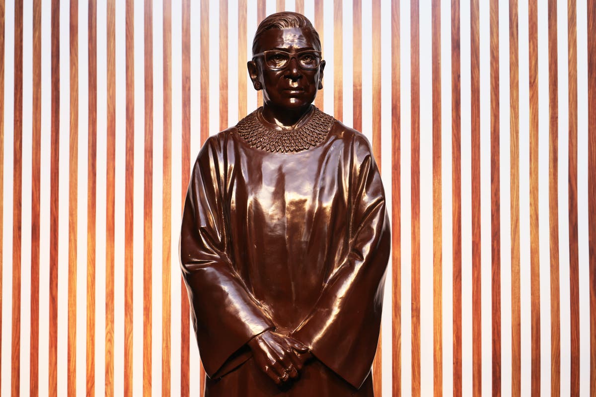‘A beautiful homage’: People applaud as RBG statue unveiled in Brooklyn ...