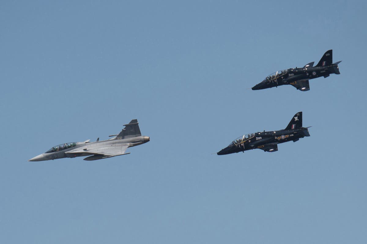 Cornwall plane crash: Two pilots eject after Royal Navy aircraft goes ...