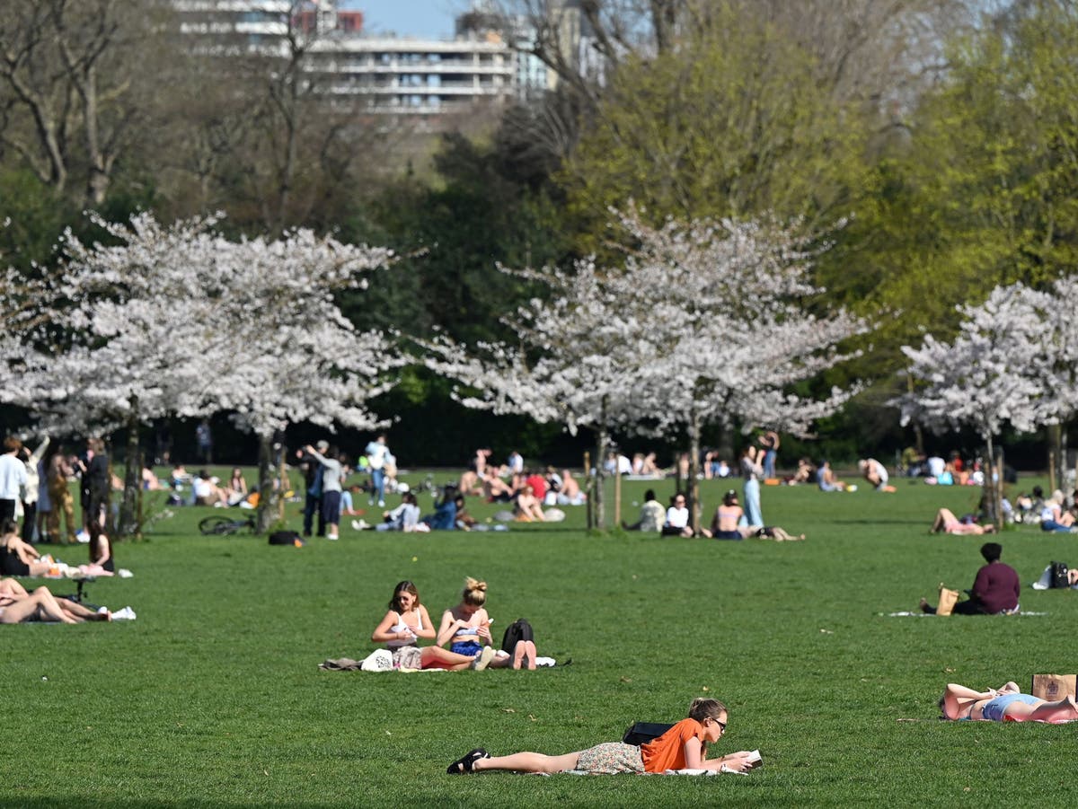 UK weather: Hottest March day for 53 years as temperatures top 24C, Met ...