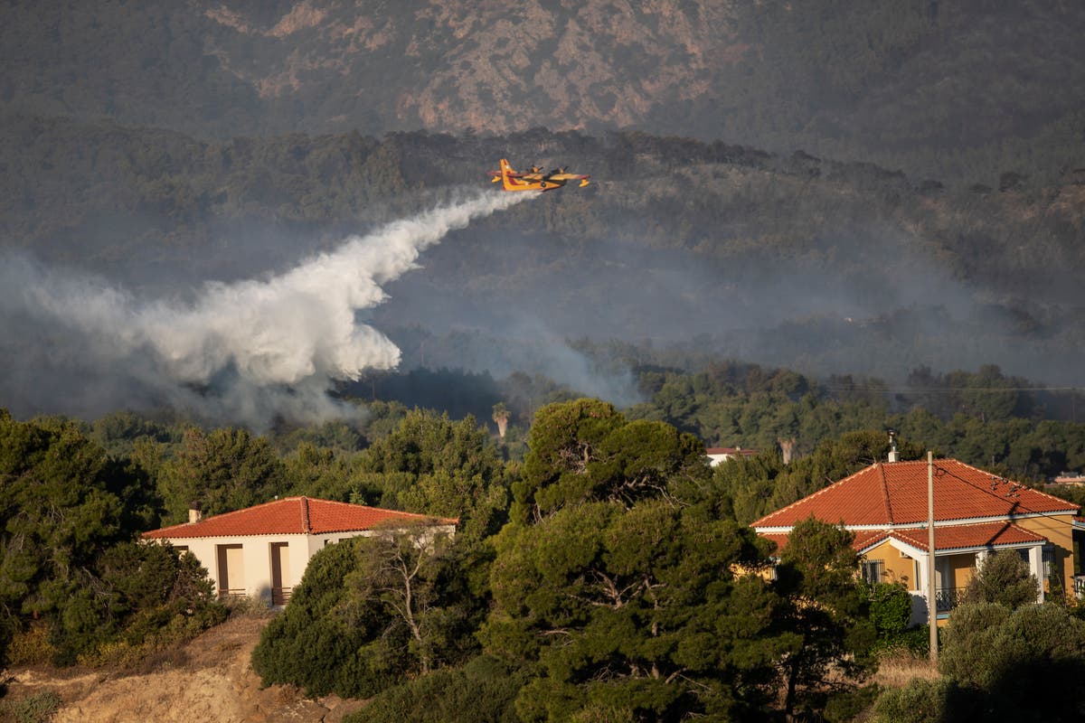 Greek firefighters battle major forest fire for 2nd day Greek Athens ...