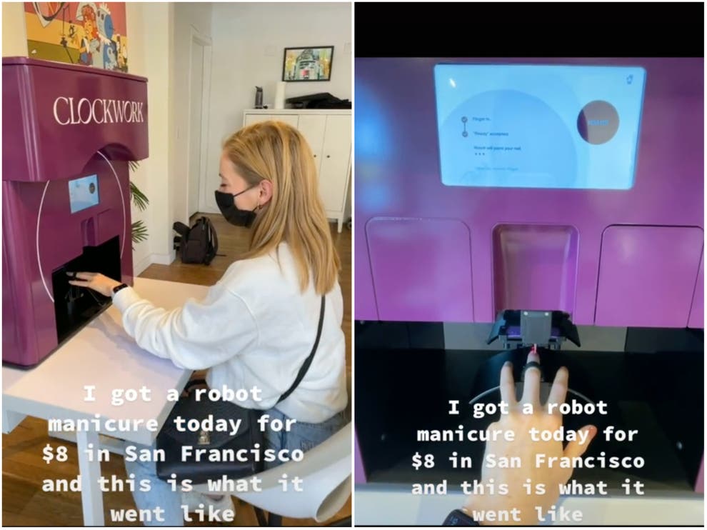TikTok user gets robot manicure, sparking fears about automation | indy100