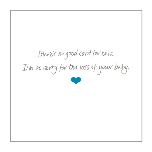 A new sympathy card has been designed for giving after miscarriages ...