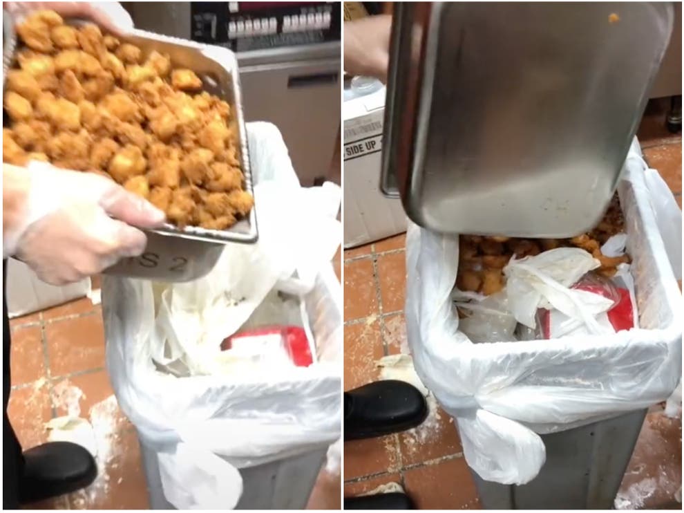 TikTok video showing chicken nuggets getting chucked away sparks waste ...