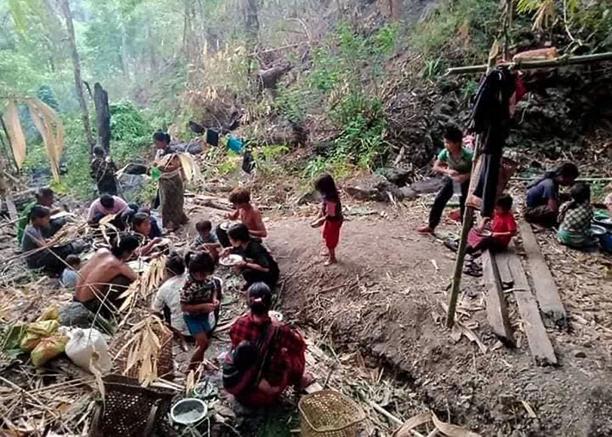 Myanmar’s war forces tens of thousands into forests | The Independent