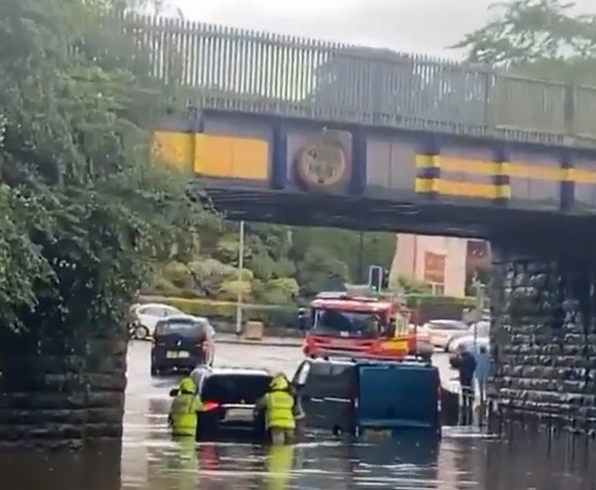 UK weather: Edinburgh hit by flash flooding and yellow weather warning ...