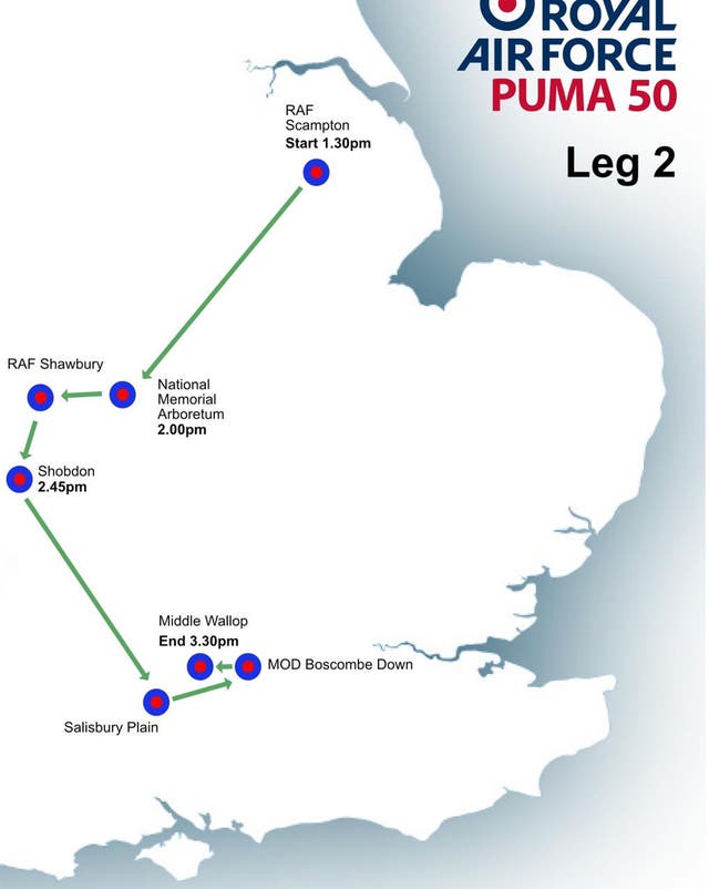 RAF flypast: When and where to watch Puma helicopters marking their ...
