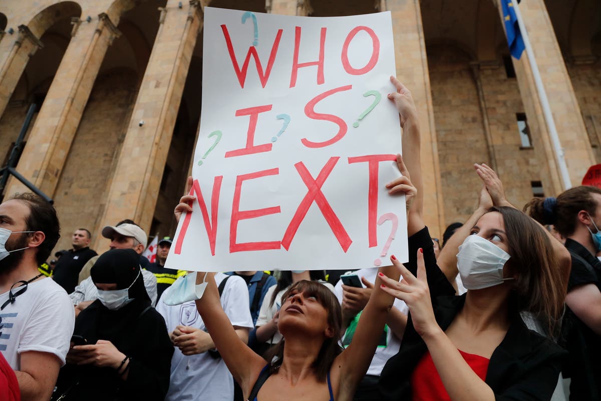 Protests erupt in Georgia after journalist killed by anti-LGBT ...