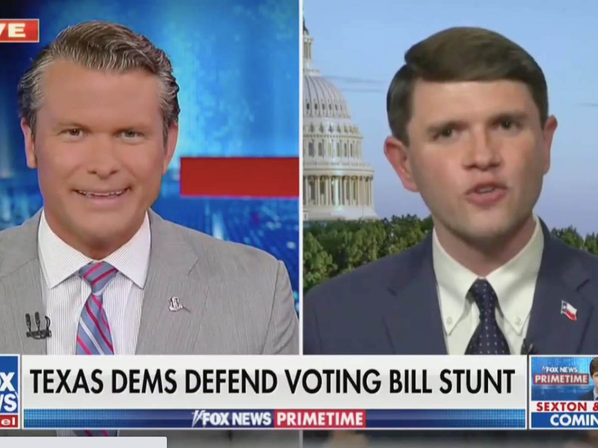Texas Democrat hijacks Fox News interview over voting rights, blaming ...