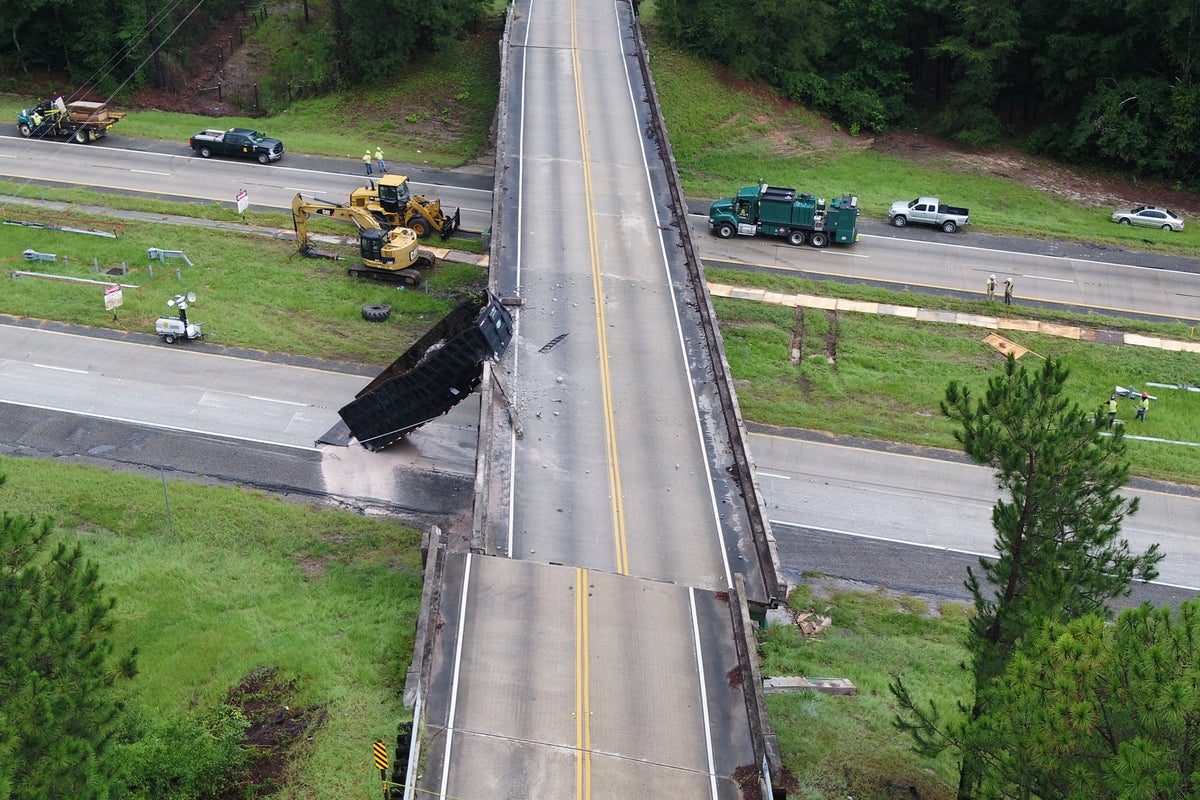 Major interstate shutdown, bridge demolished after tractor-trailer ...