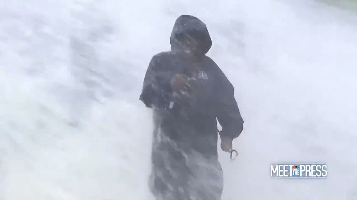 Al Roker almost knocked out covering hurricane Ida | The Independent