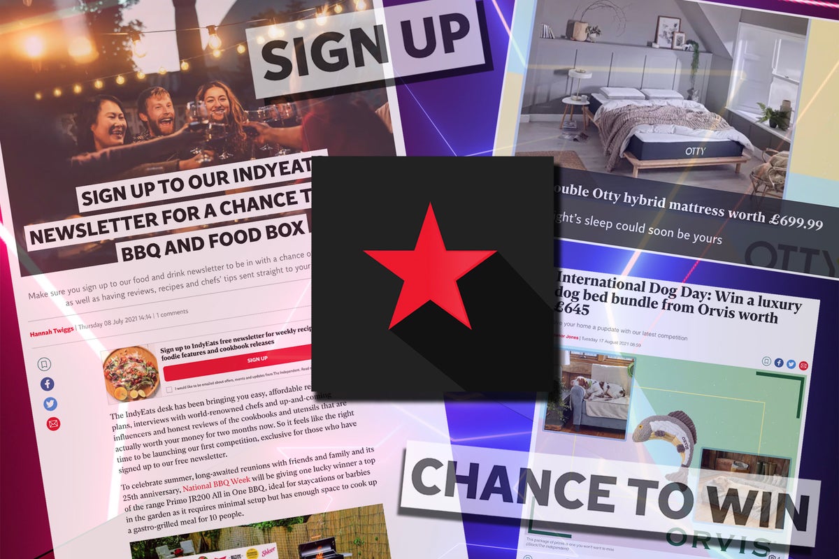 Sign up to The Independent’s free Competitions and Offers newsletter ...