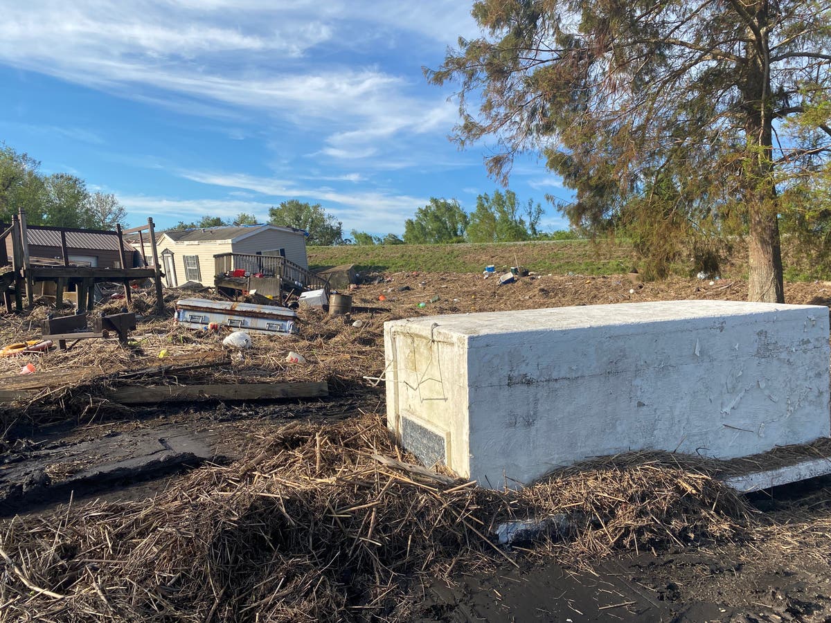 Hurricane Ida swept away coffins in a Black town outside the levee ...