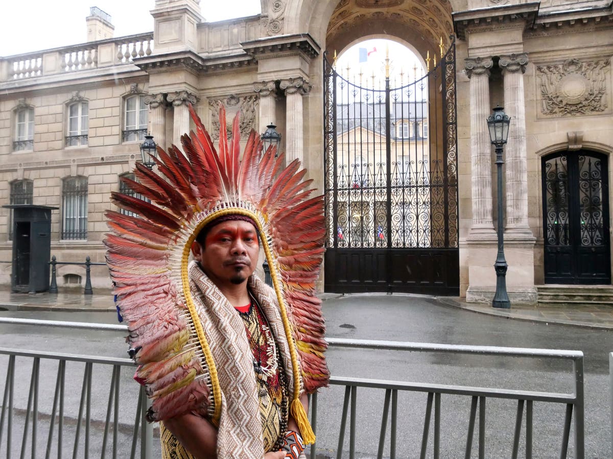 Indigenous leader to France's Macron: Save the Amazon | The Independent