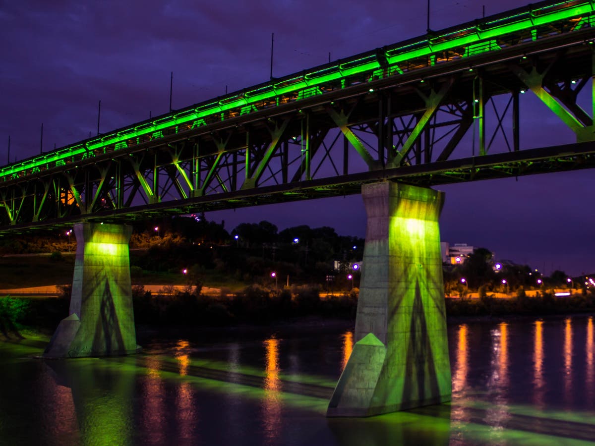 Anti-abortion protesters blocked from lighting Alberta bridge in ...