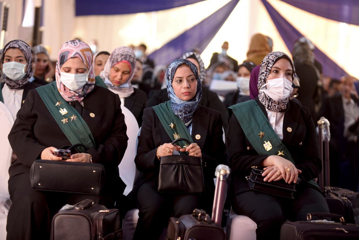 Nearly 100 women sworn in as first female judges of Egyptian judicial ...