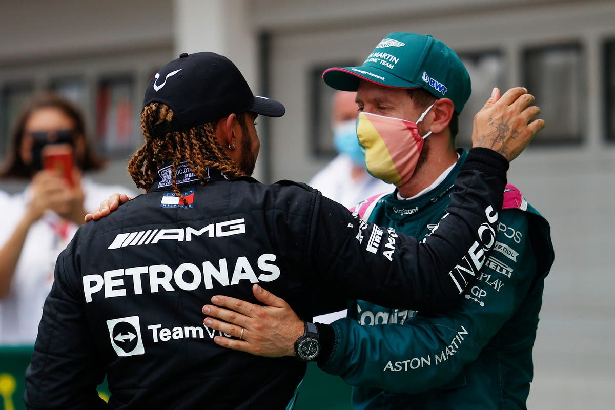 F1: Lewis Hamilton ‘incredibly proud’ of Sebastian Vettel at pushing ...