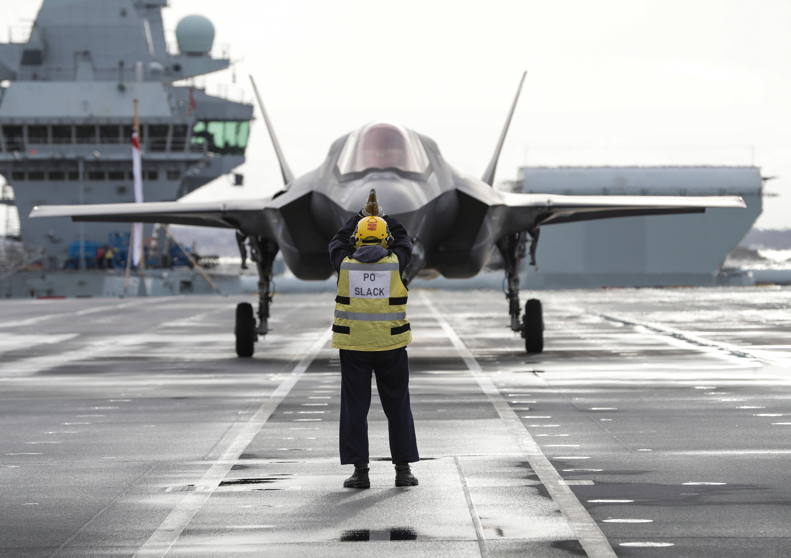 Royal Navy flagship returns home without £100m fighter jet | The ...