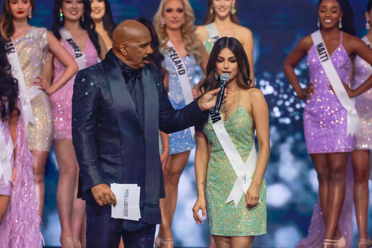 Harnaaz Sandhu: Steve Harvey asked Indian winner of Miss Universe 2021 ...