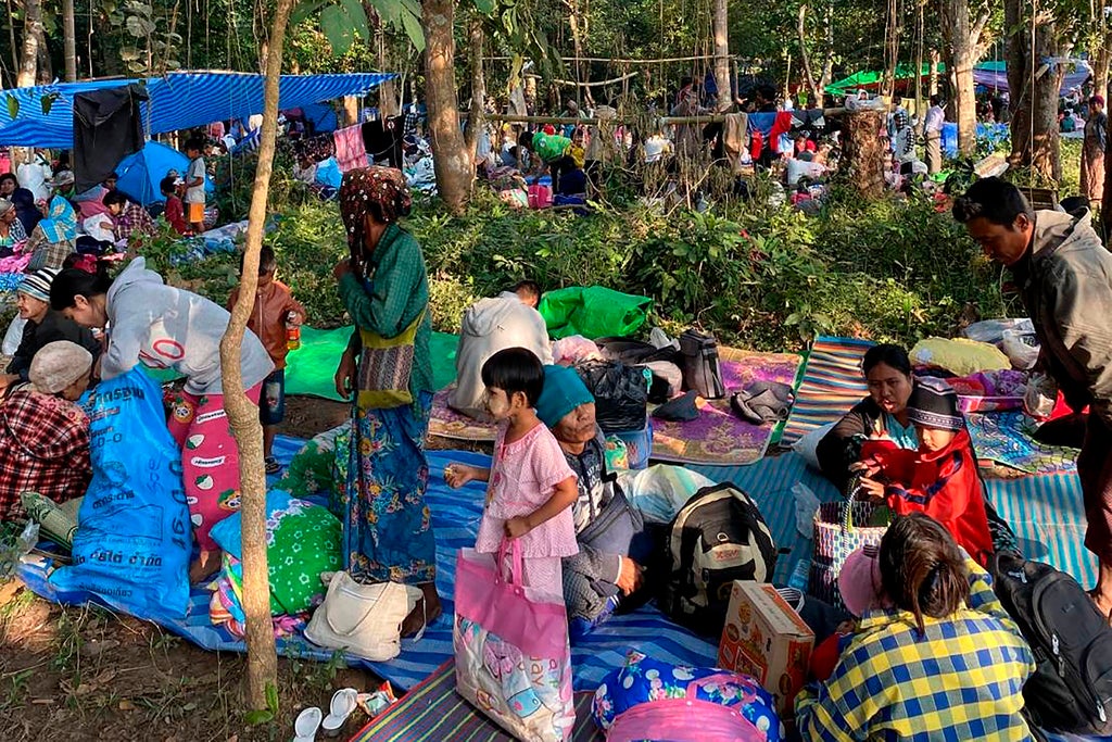 Myanmar fighting forces 4,200 people to flee into…