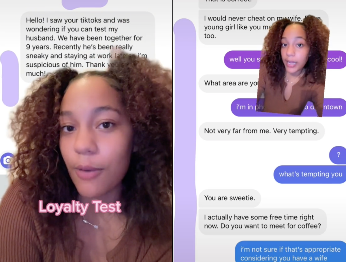 Woman shares results from married man’s ‘loyalty test’ | The Independent