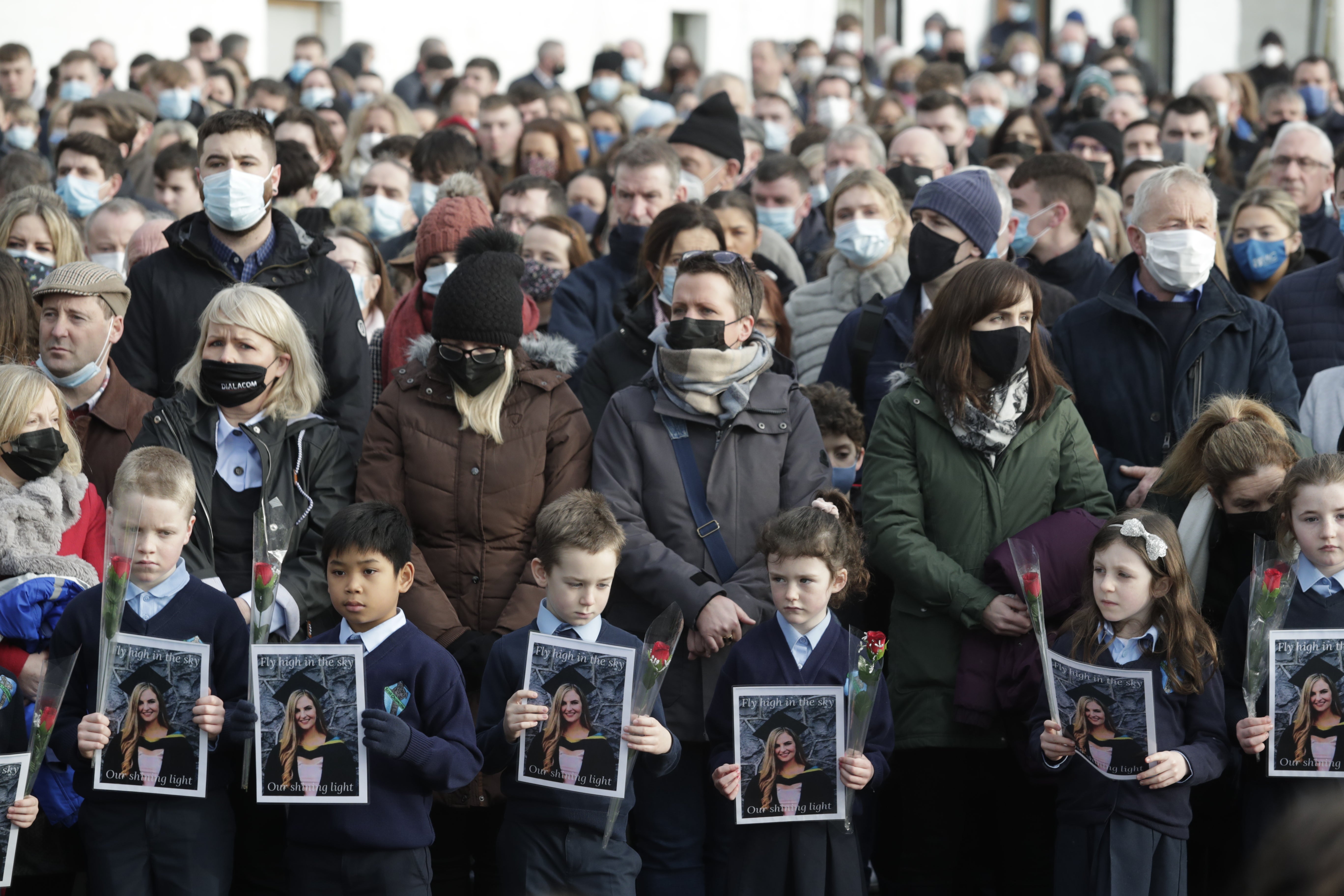 Tin whistles and tears as thousands gather for funeral of Ashling ...