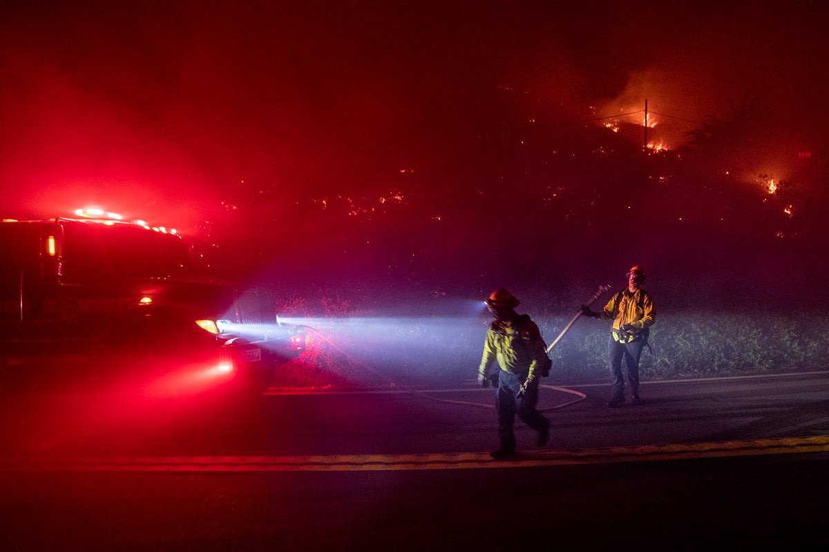 Firefighters gaining control of wildfire that closed scenic California ...