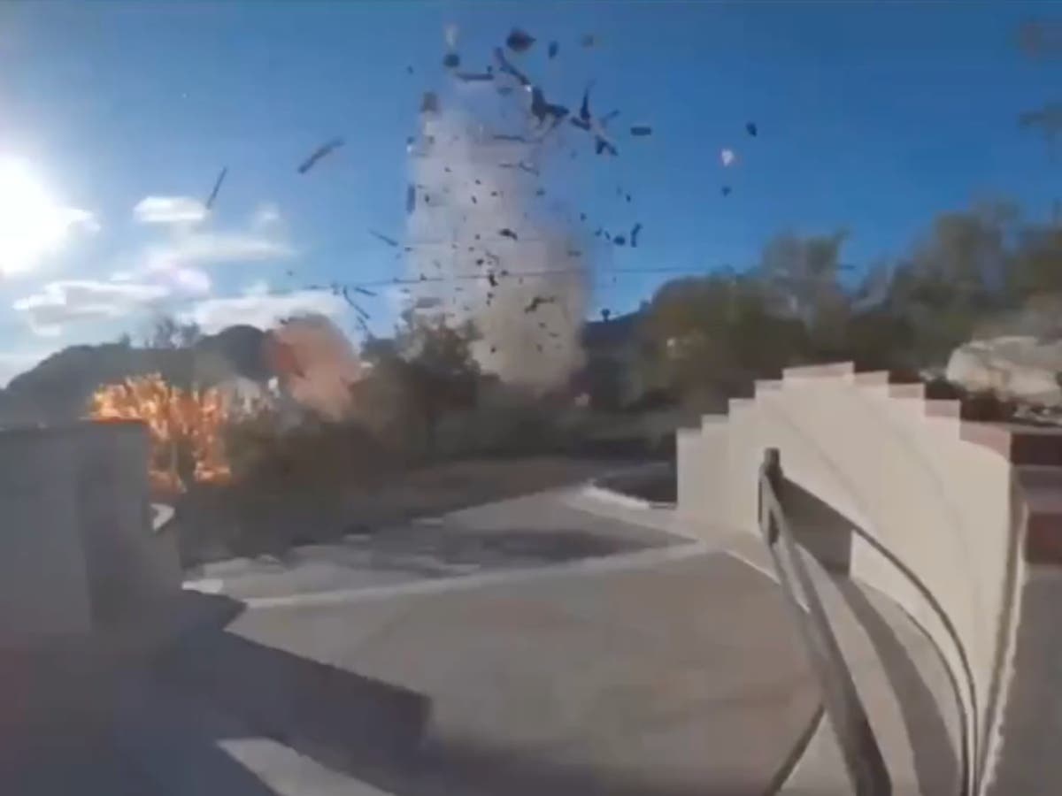 Doorbell camera captures mysterious explosion that flattened Arizona ...