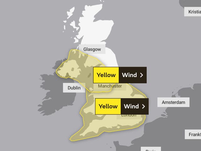 UK weather forecast: Strong 80mph winds and heavy rain to batter ...