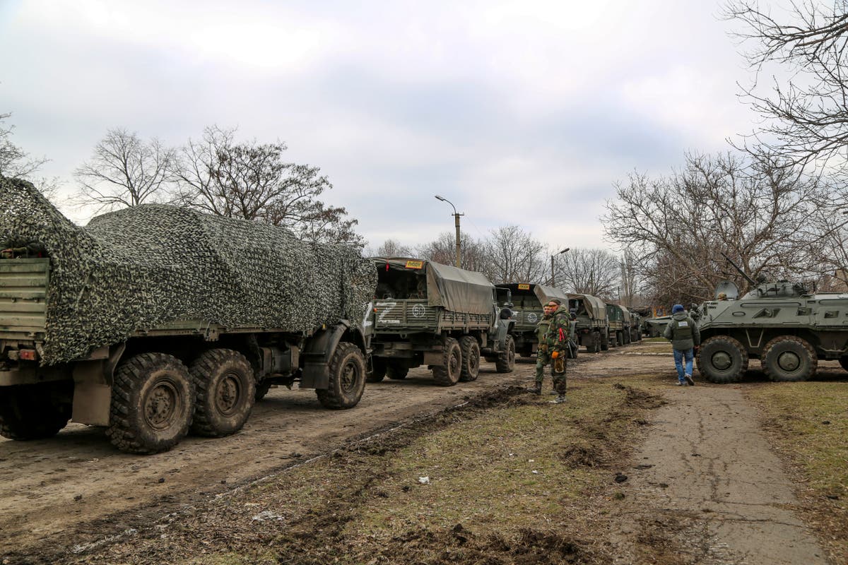 Huge Russian military convoy heads to Kyiv as West fears ‘barbaric ...