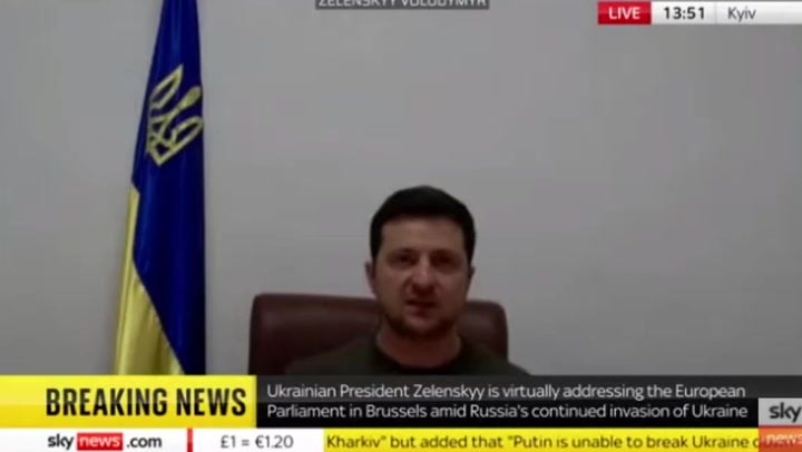 Interpreter translating Zelensky’s address breaks down crying | News ...