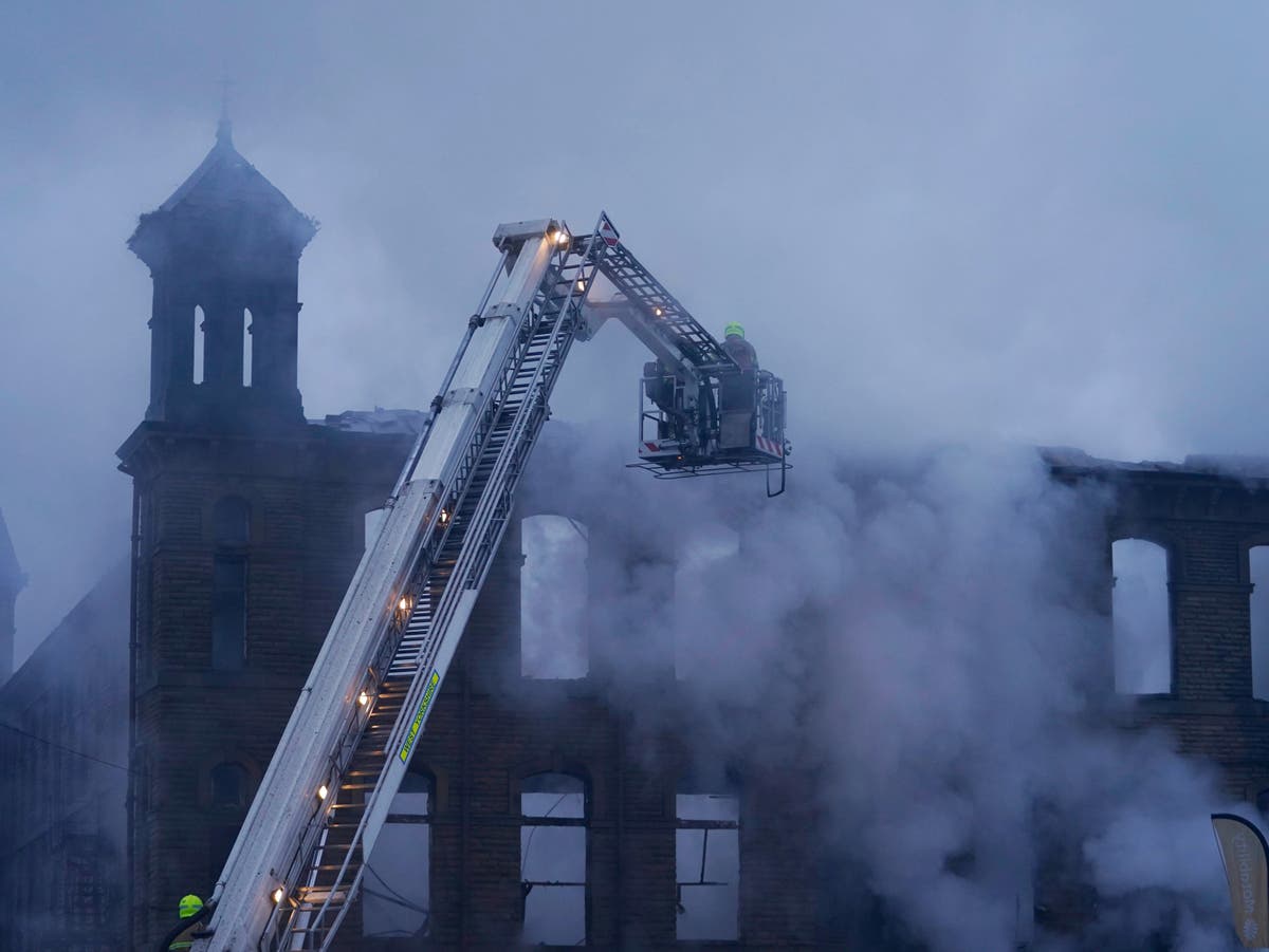 Dalton Mill fire: Five arrested over ‘arson’ after blaze at historic ...