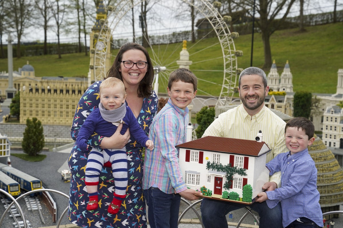Family ‘thrilled’ to see replica of home crafted from 13,623 Lego ...