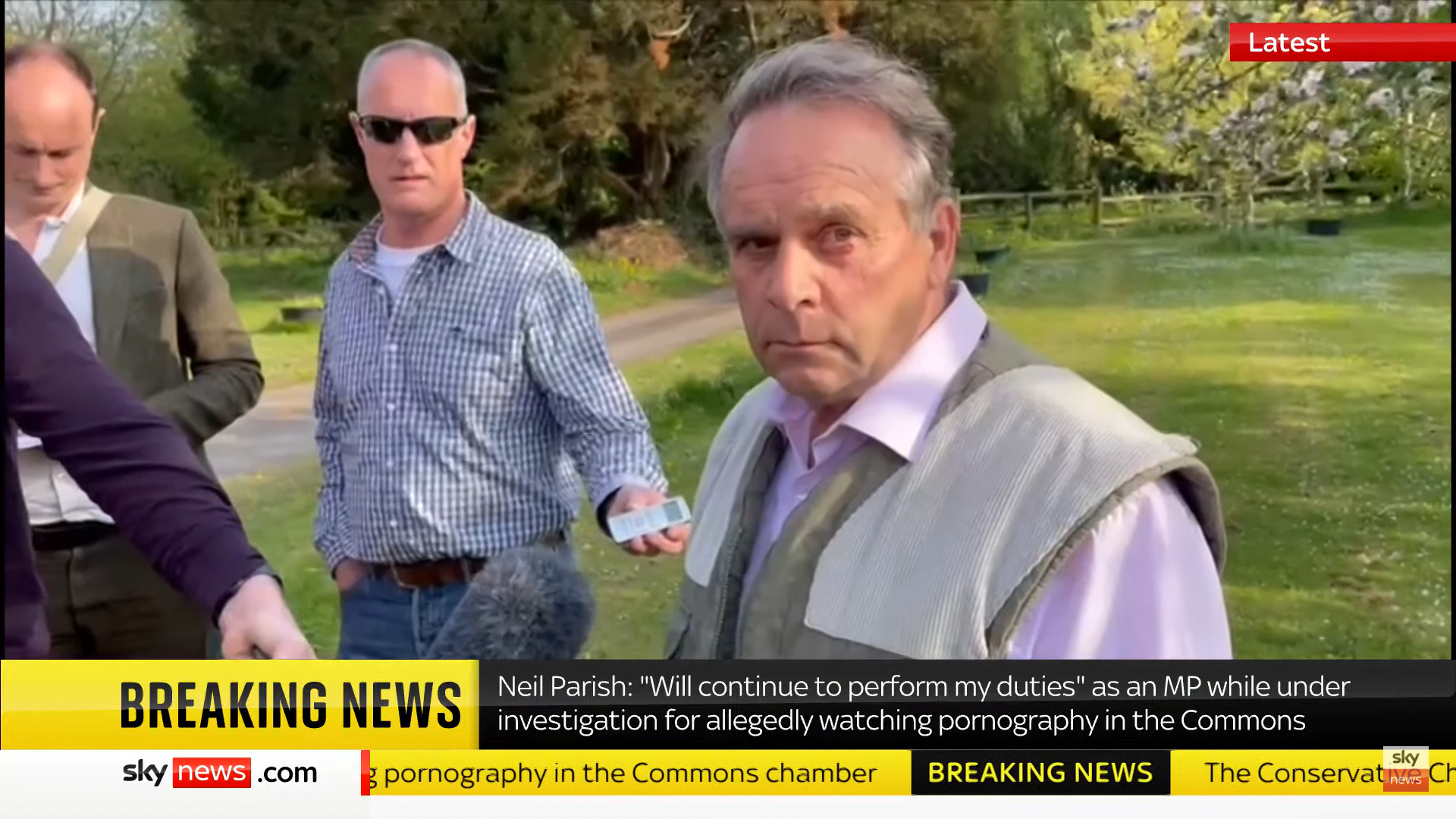 Neil Parish vows to stay on as MP during inquiry into porn in Commons ...