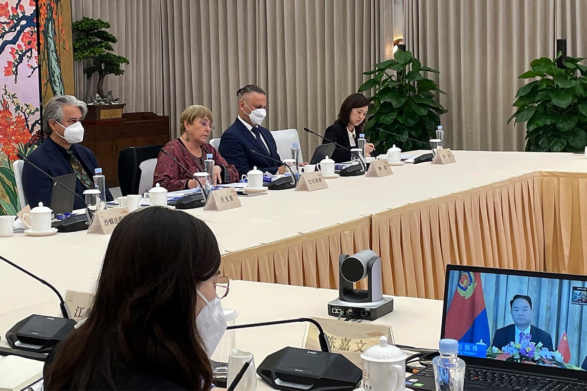 Chinese leader Xi defends record to UN human rights chief | The Independent